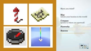 Tips and cheats Minecraft: Education Edition Desktop Version | PPSX