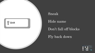 Tips and cheats Minecraft: Education Edition Desktop Version | PPSX