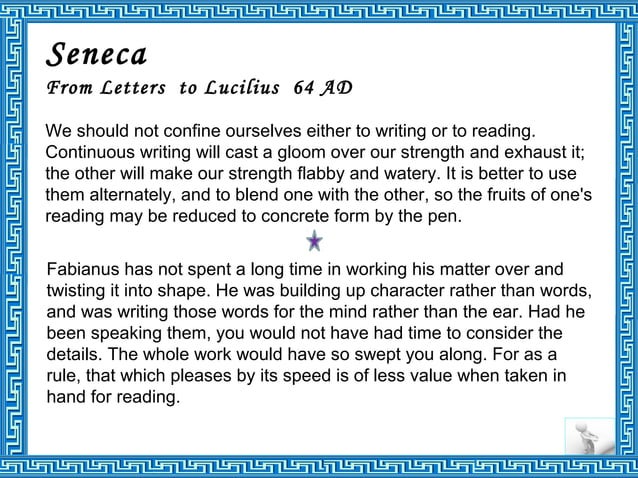 Tips and Quips on Writing from Cicero, Seneca and Pliny the Younger | PPT