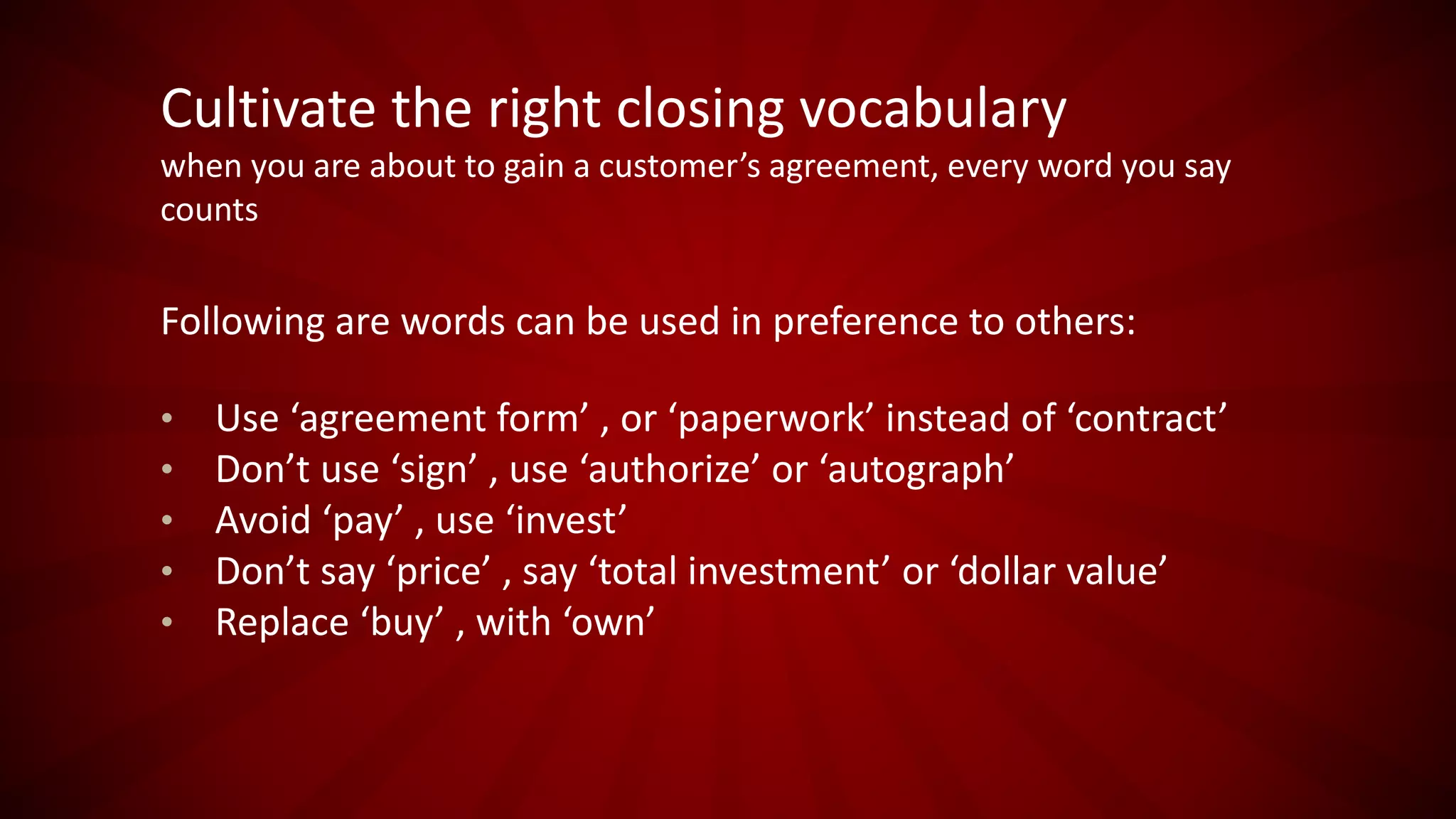 Tips and Techniques for Closing the Sales | PPTX