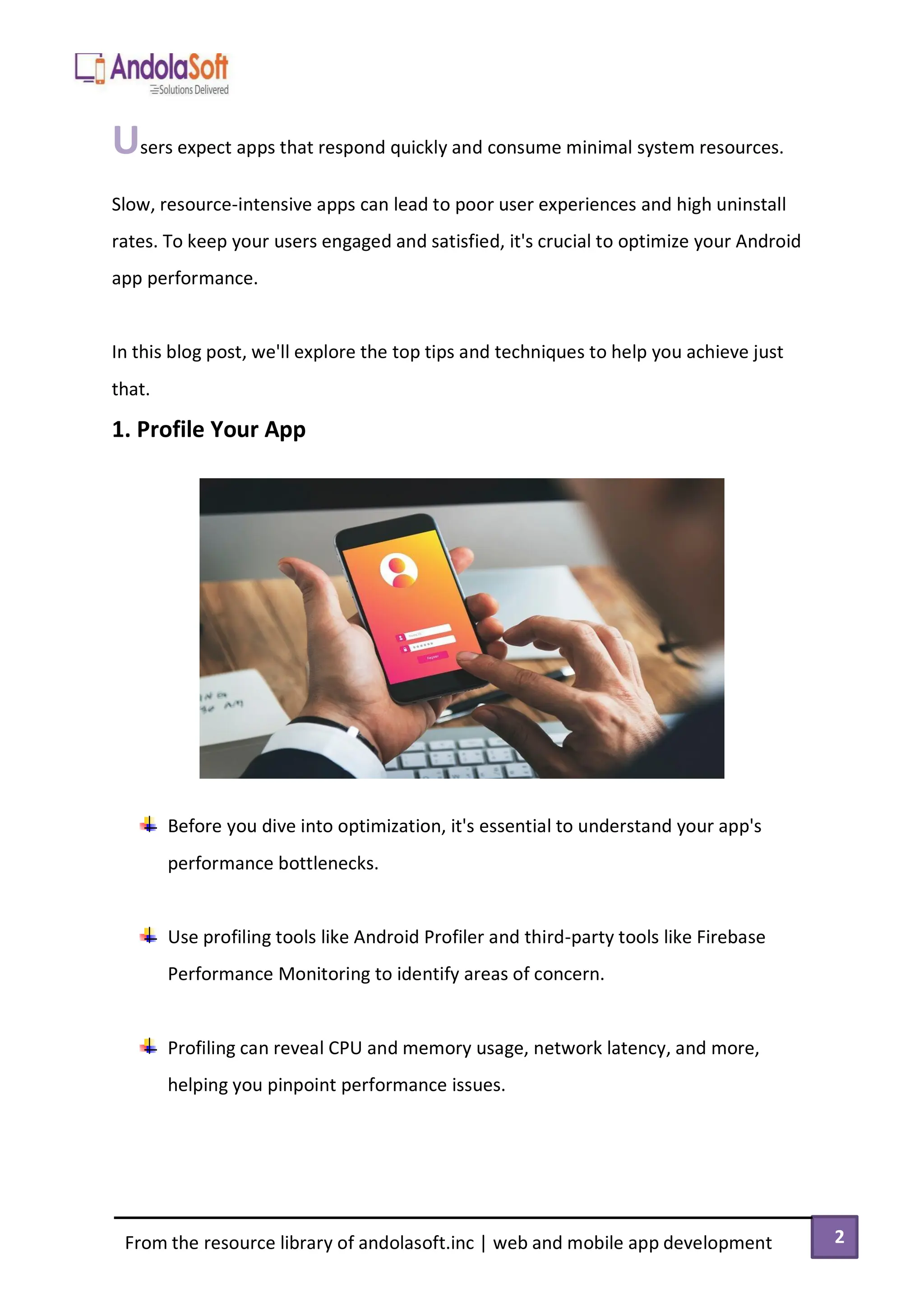 14 Tips On How To Improve Android App Performance | PDF 14 Tips On How To Improve Android App Performance | PDF