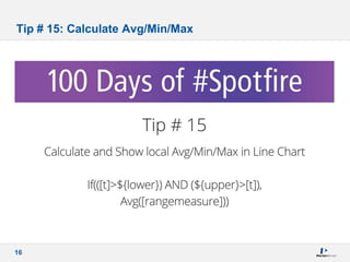 100 days of Spotfire - Tips & Tricks | PPTX