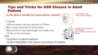Tips and Tricks for ASD Closure in Adult.pptx