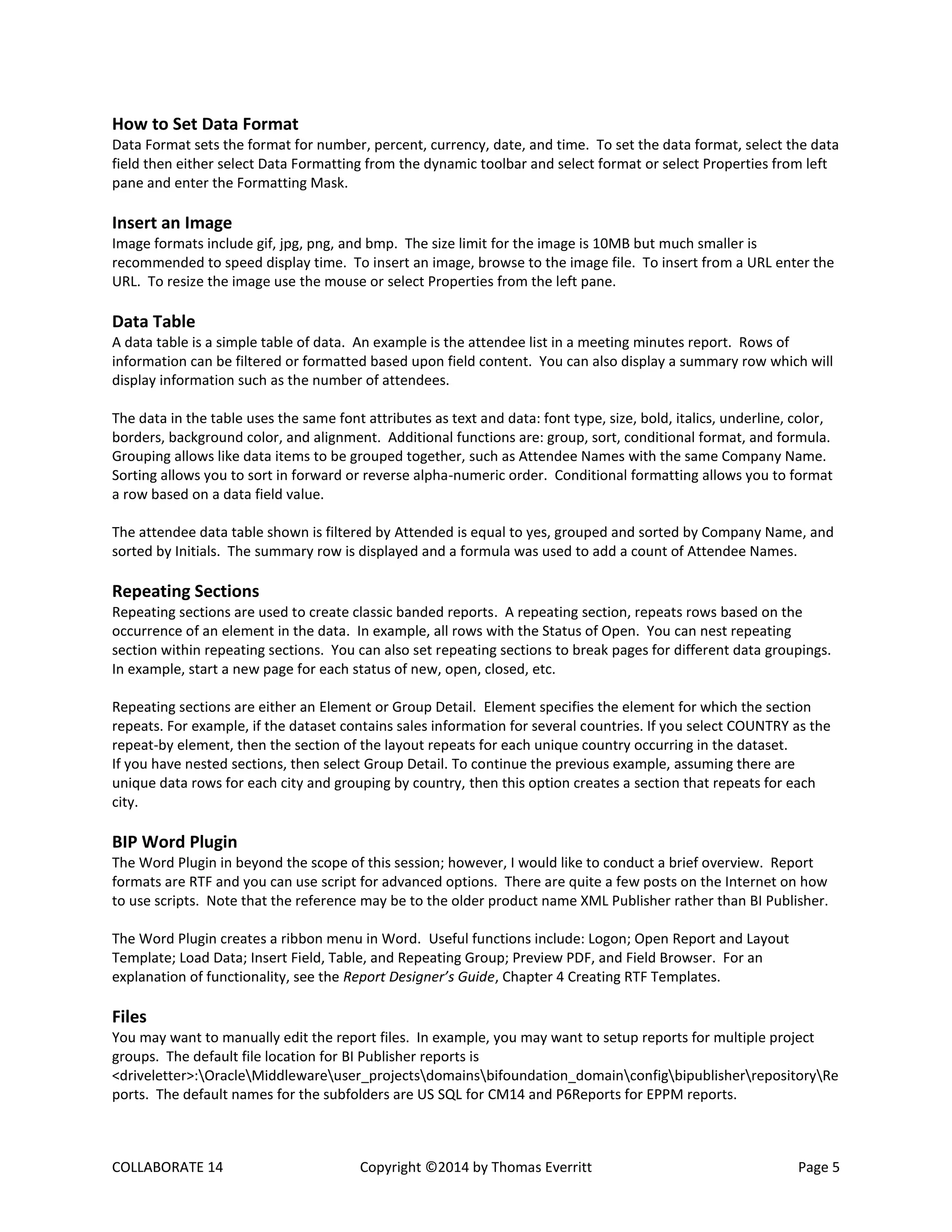 Tips and tricks for creating cm14 reports white paper (1) | PDF