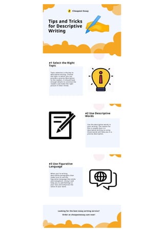 Tips and Tricks for Descriptive Writing | PDF