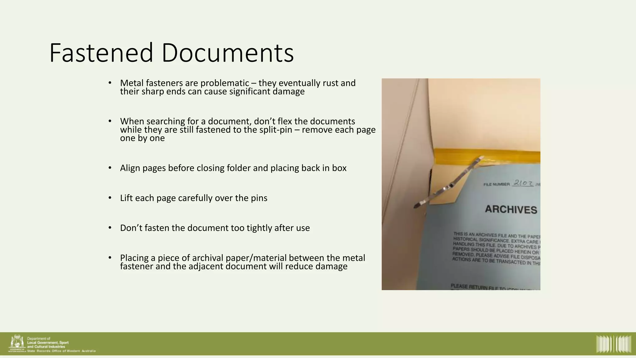 Tips and tricks for handling archives | PPT