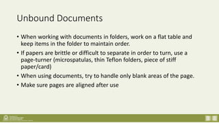 Tips and tricks for handling archives | PPT