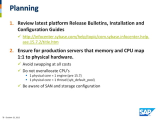 Tips and Tricks for SAP Sybase ASE | PDF