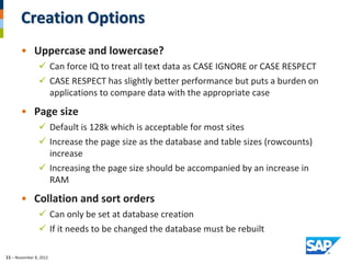 Tips and Tricks for SAP Sybase IQ | PDF
