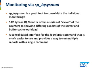 Tips and Tricks for SAP Sybase IQ | PDF