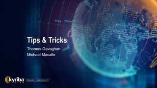 Tips and Tricks in Kyriba | PDF