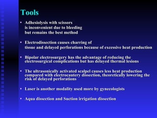 Tips and Tricks in Laparoscopic Dissection of Adhesions | PPT | Death ...