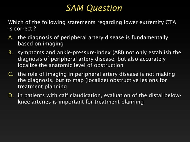 Tips and Tricks in Vascular Imaging (Lower Extremity CTA) | PPT