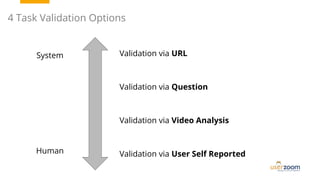 UserZoom Education Series - Tips & Tricks: Task Validation | PPT