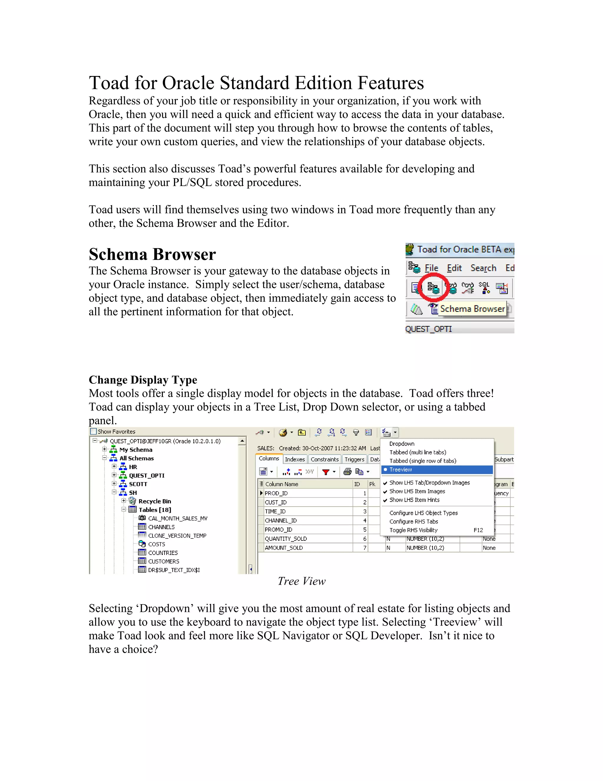 Tips and Tricks of Toad for Oracle 10.6 | PDF