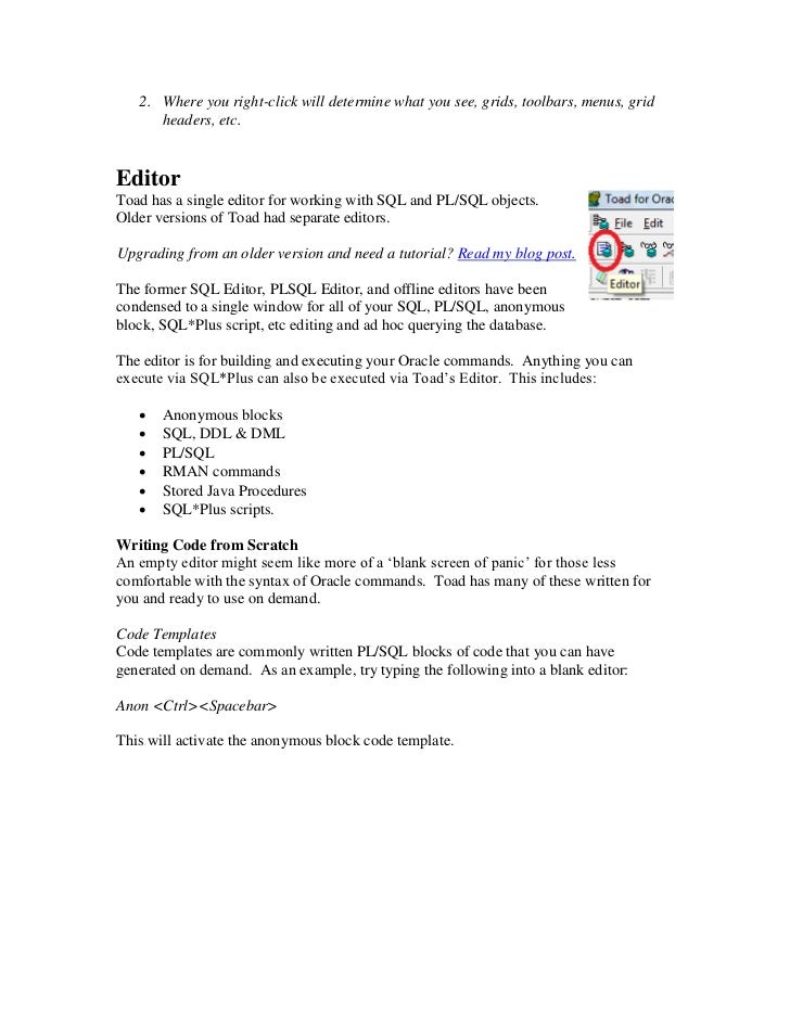 Toad for oracle 10 tutorial - ultranaxre