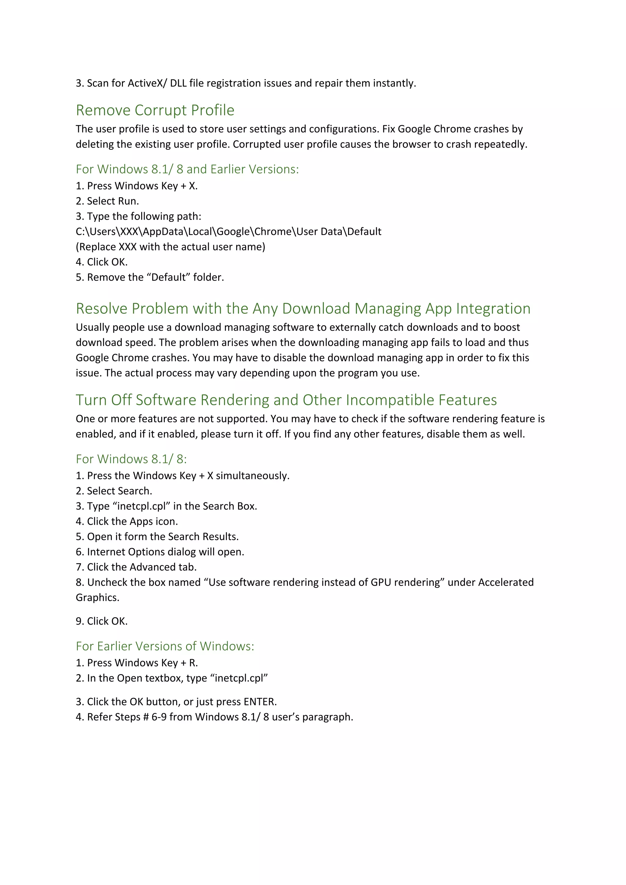 Tips and Tricks to Fix Google Chrome Crashes | PDF