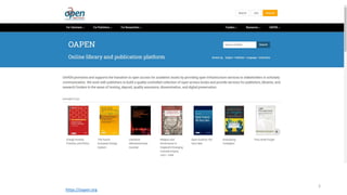 Tips and tricks when publishing books open access | PPT