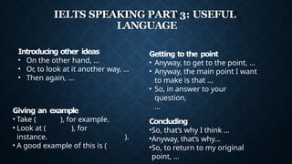 TIPS AND USEFUL EXPRESSIONS IN IELTS SPEAKING PART 3.pptx