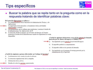 Tips examen ITIL V3 | PPTX