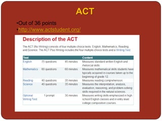 ACT overview & Resume | PPTX | Resume Writing and Advice | Job Search