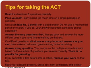 ACT overview & Resume | PPTX | Resume Writing and Advice | Job Search
