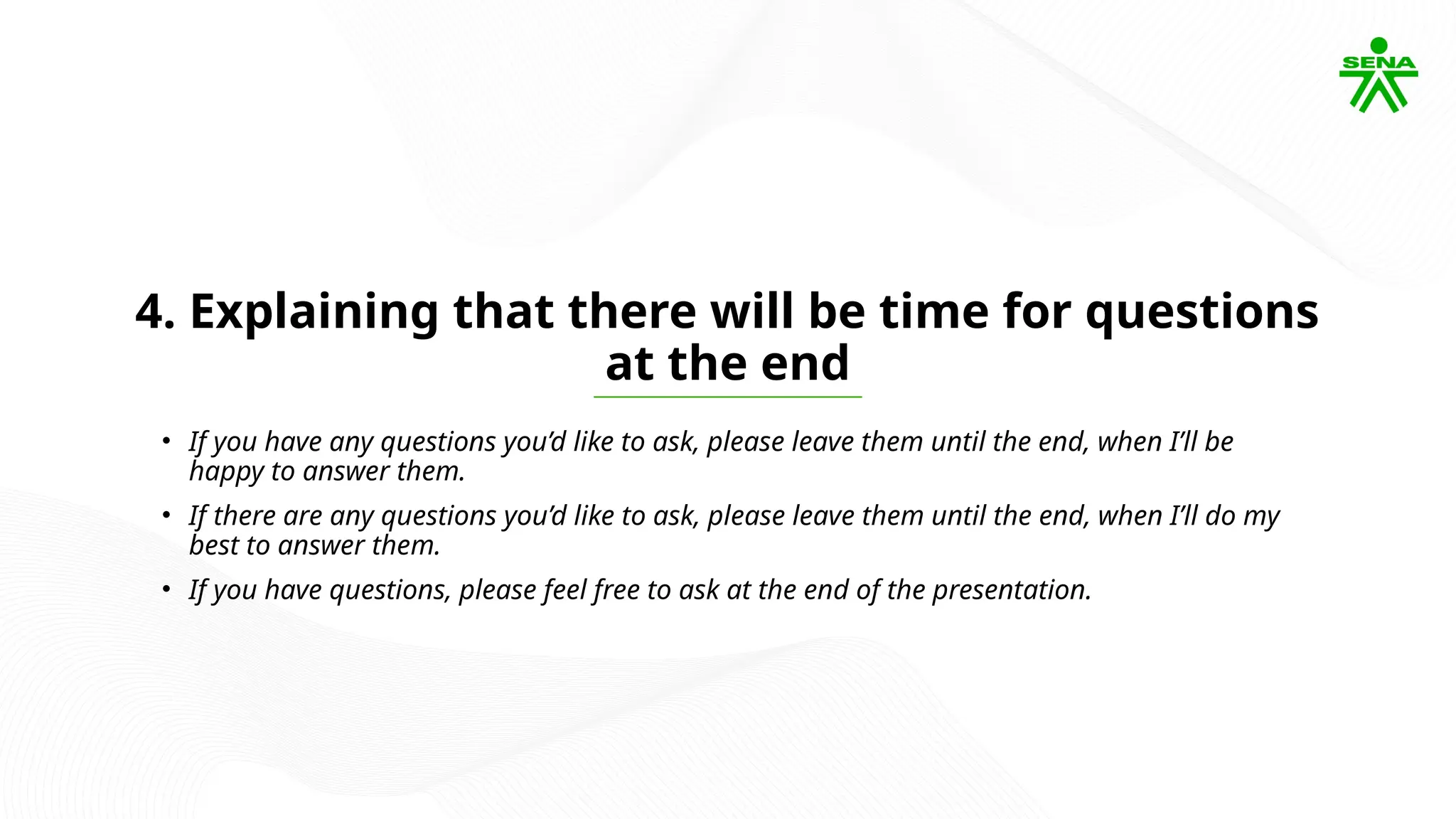 TIPS FOR A GOOD PRESENTATION IN ENGLISH SENA.pptx