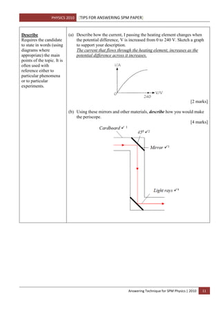 Tips for answering spm paper | PDF