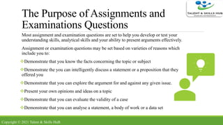 Tips for Answering Your Exams and Assignment Questions Effectively | PPT