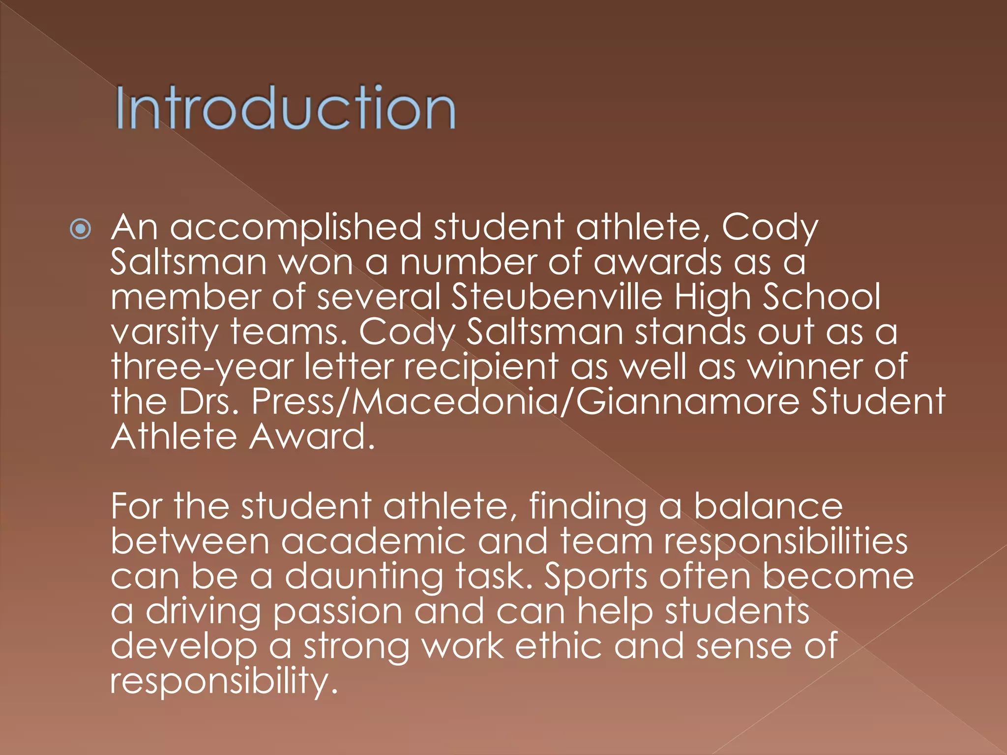 Tips for Balancing School and Sports | PPTX | College Sports | Sports