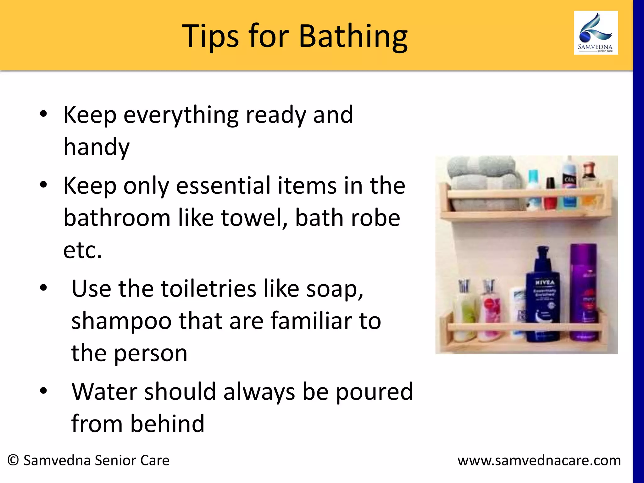 Tips for bathing a dementia patient | PPTX | Bath and Shower | Personal ...