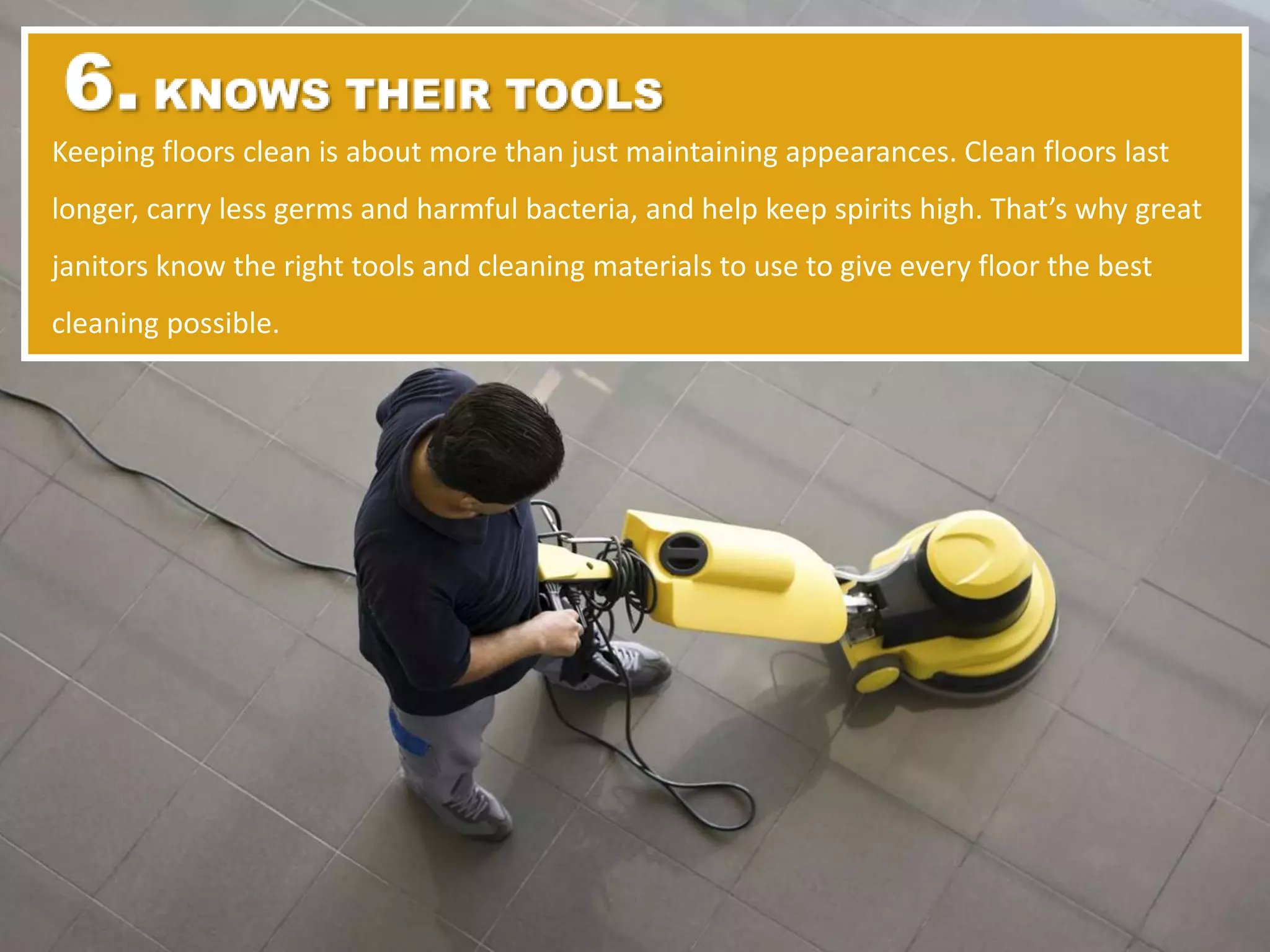 6 Tips for Being a Great Janitor | PDF