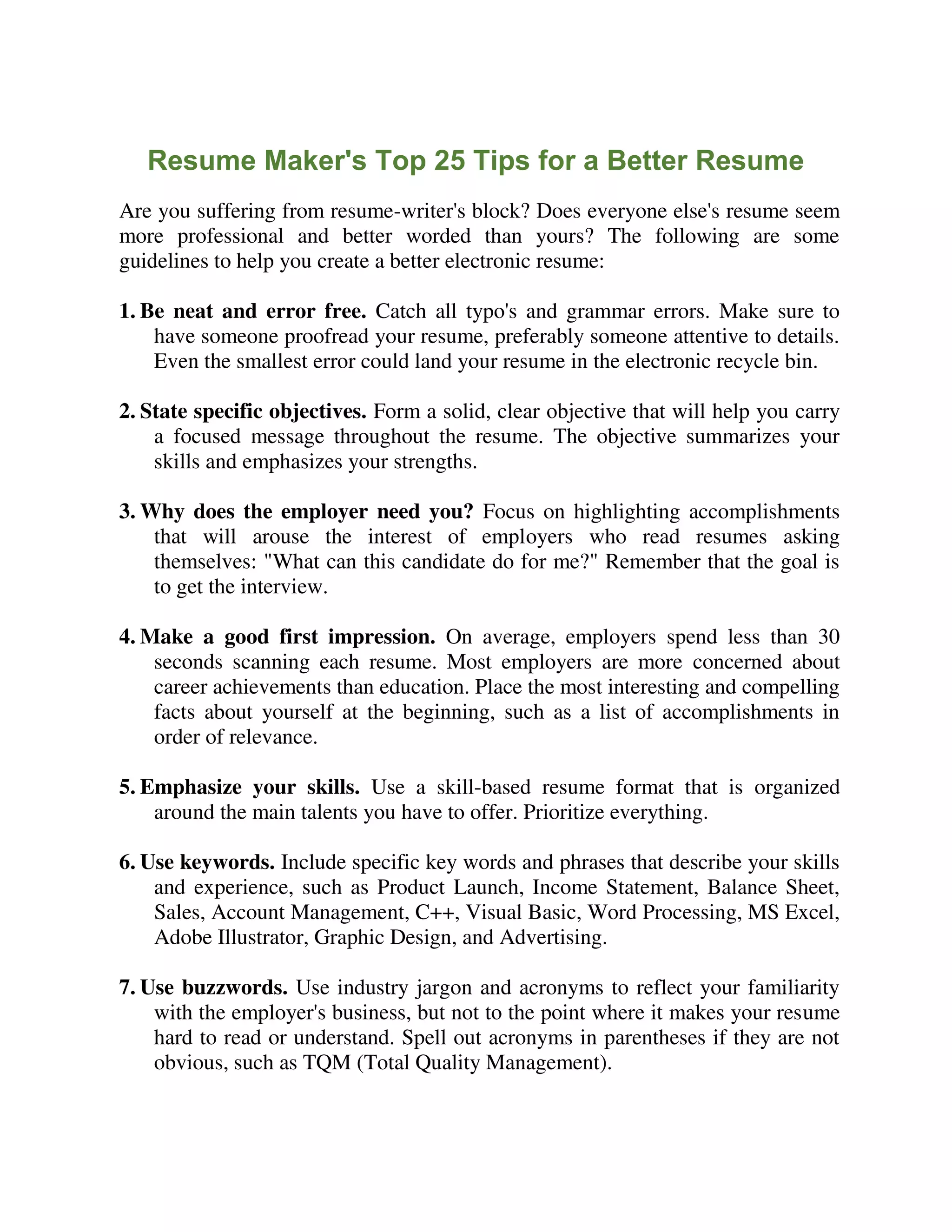 Tips for Better Resume.pdf