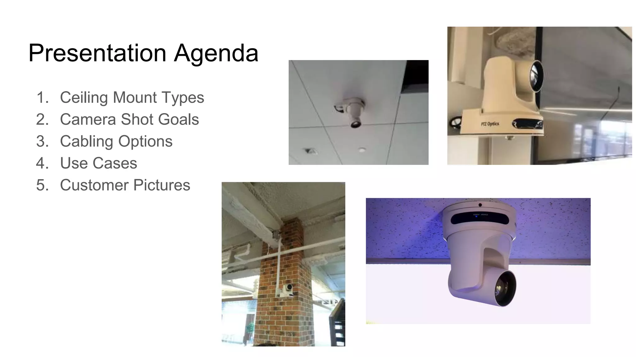 Tips for ceiling mounting cameras | PPT