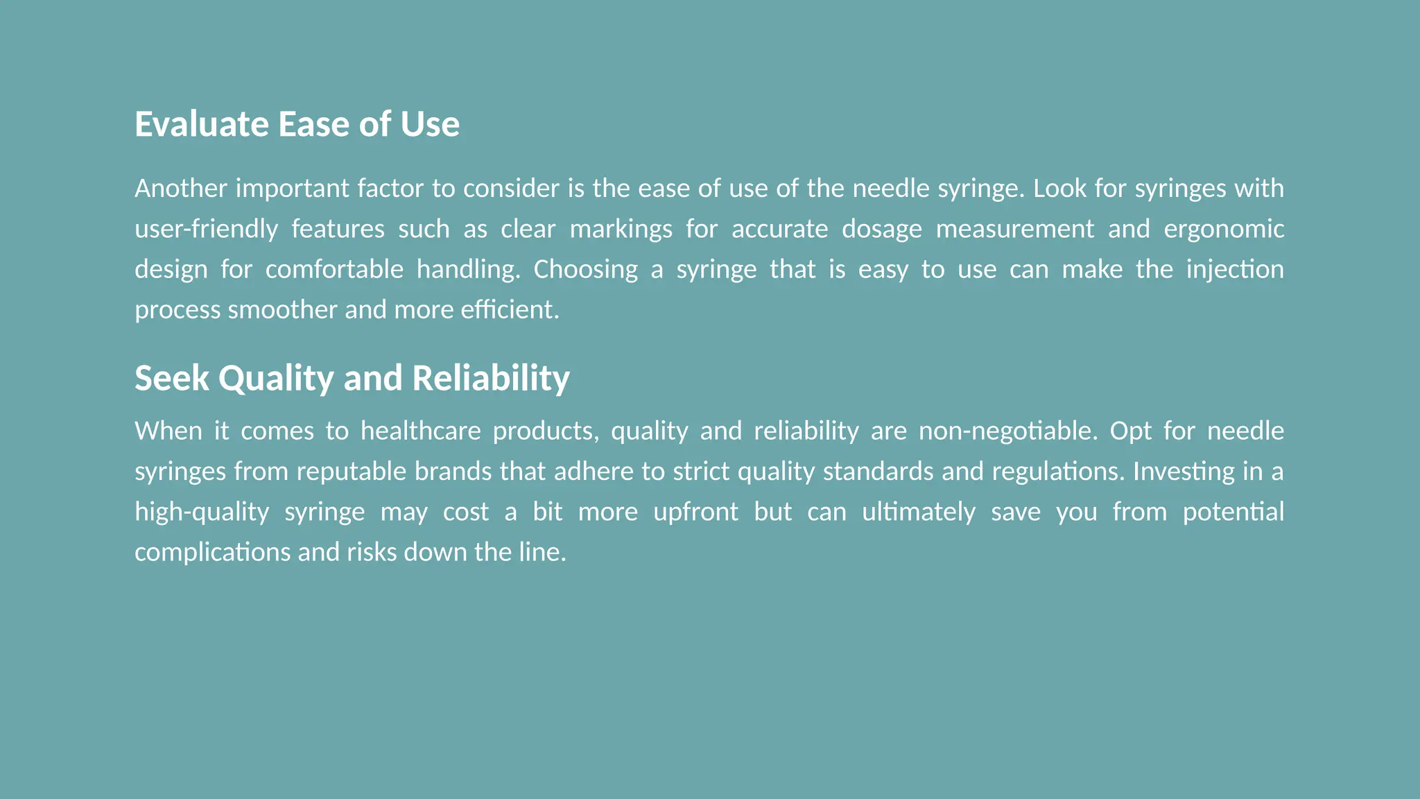 The Best Safety Needle Syringe: How to Select One | PPTX