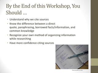 Tips for Citing Sources | PPT
