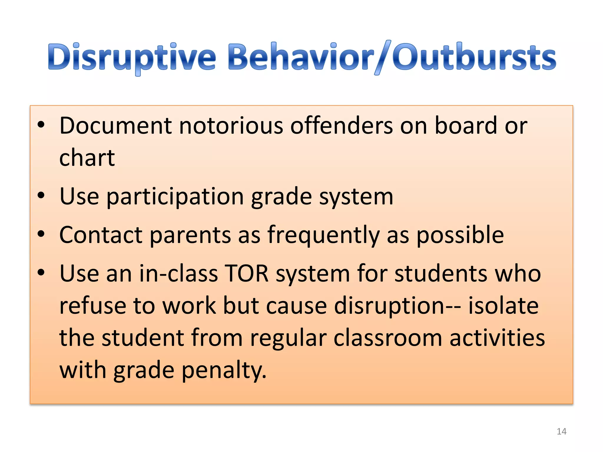 The Keys to Student Achievement and Classroom Success | PDF