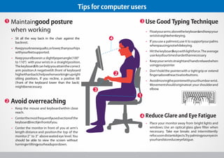 Tips for Computer Users to Avoid Back and Vision Problems | PPT