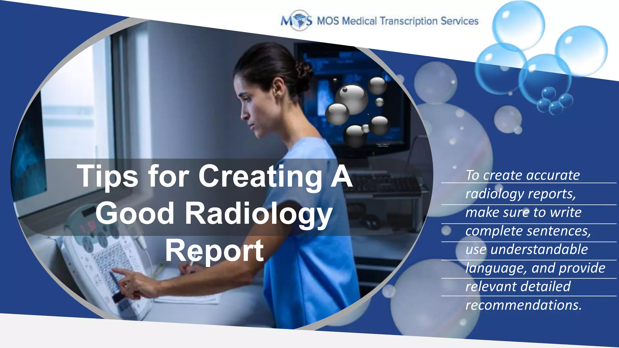 Tips for Creating A Good Radiology Report | PPSX