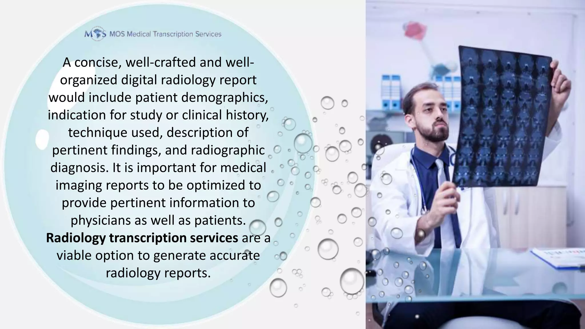 Tips for Creating A Good Radiology Report | PPSX