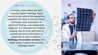 Tips for Creating A Good Radiology Report | PPSX