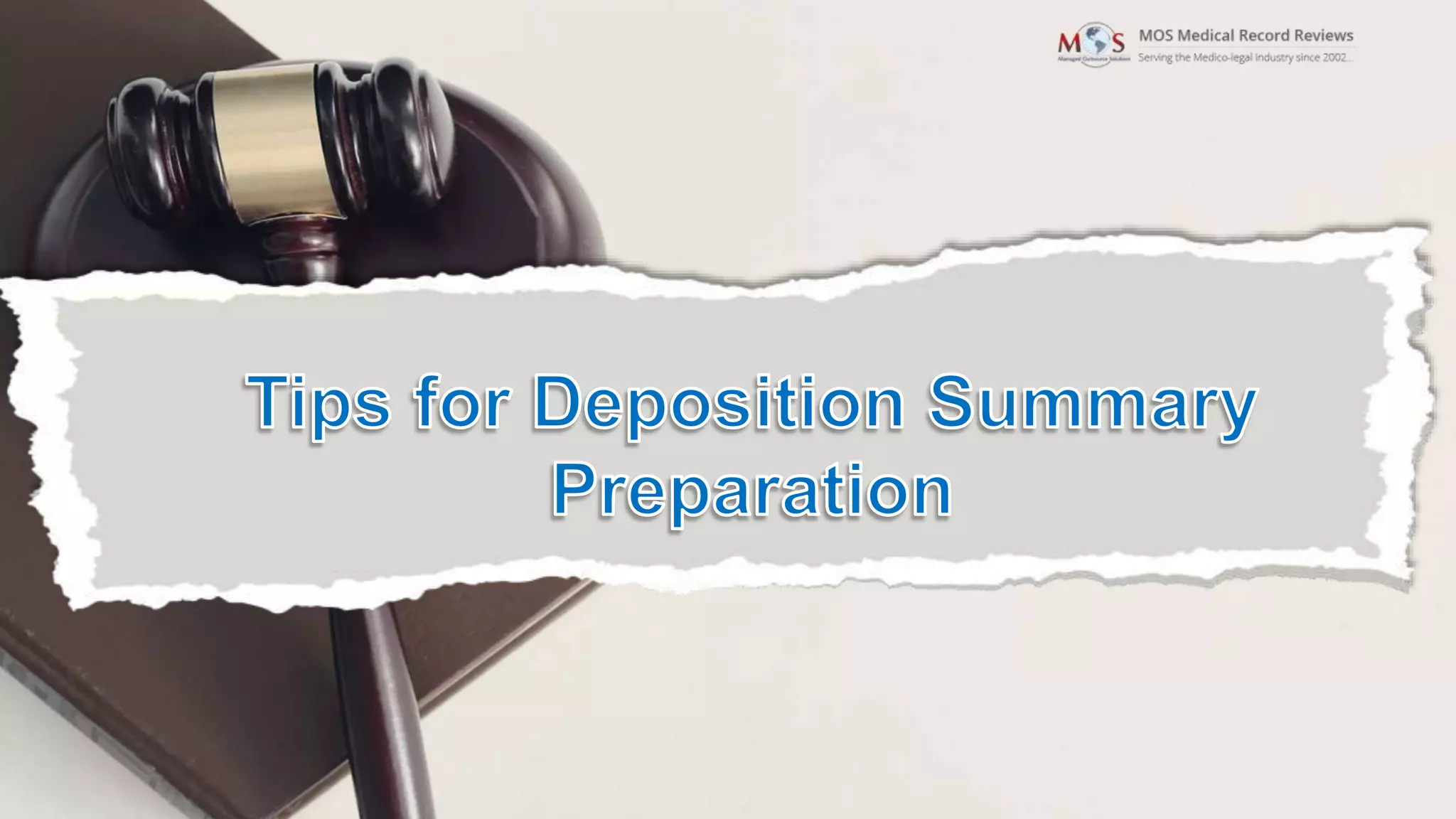 Tips for Deposition Summary Preparation.pptx