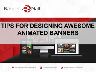 ANIMATED BANNERS DESIGNING TIPS | PPTX