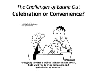 Tips for eating healthy when dining out | PPTX
