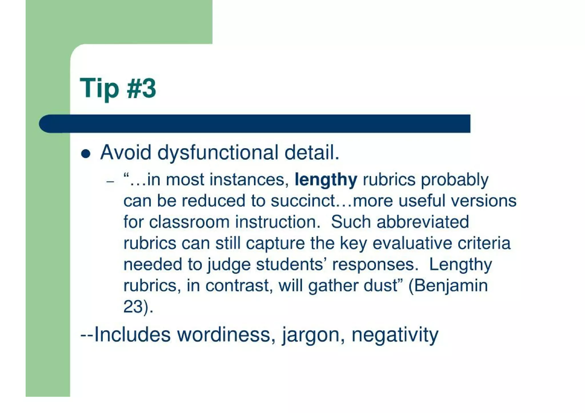 Tips For Effective Rubric Design | PDF