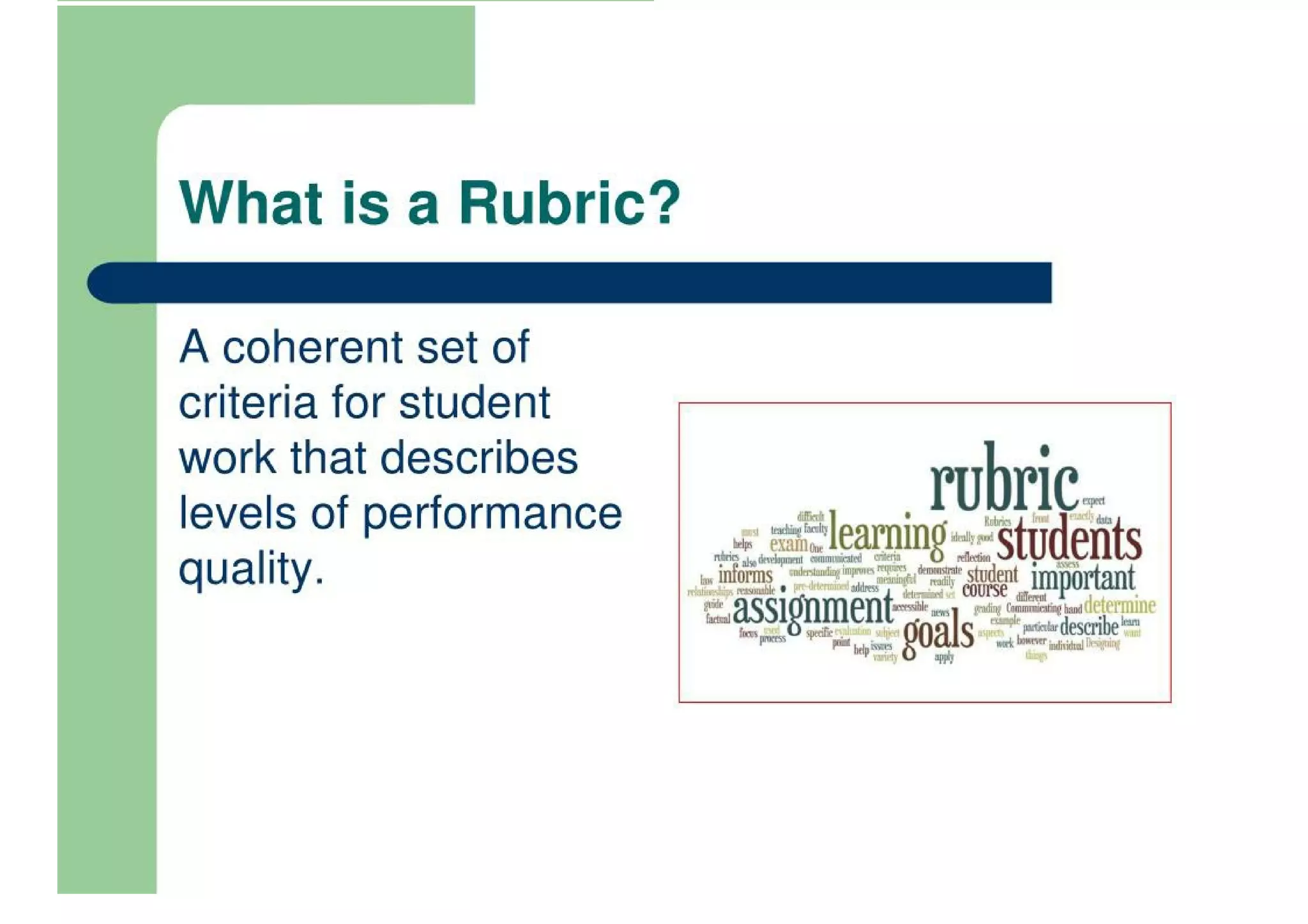 Tips For Effective Rubric Design | PDF