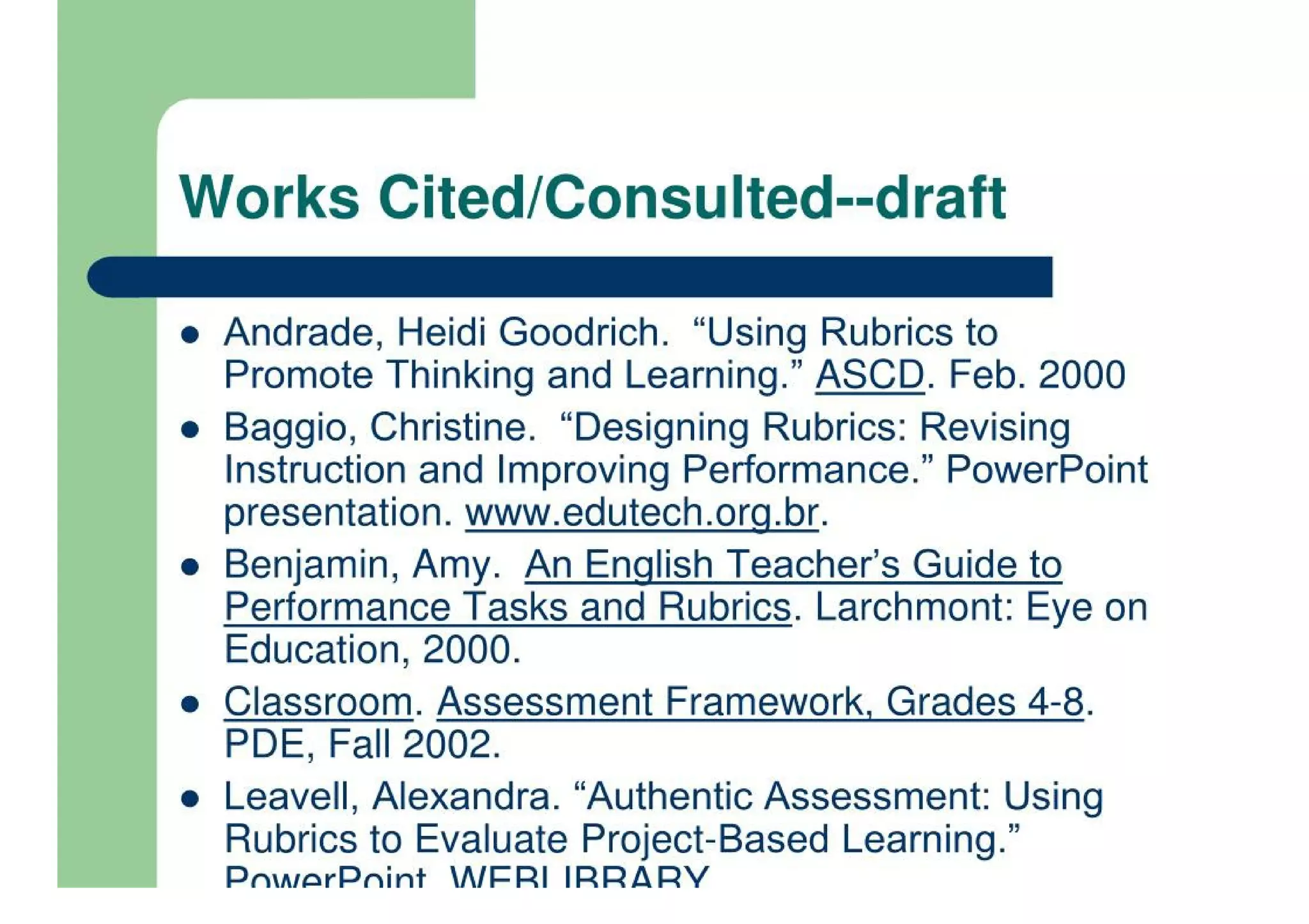 Tips For Effective Rubric Design | PDF