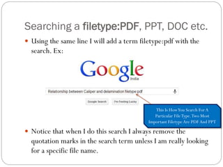 Tips for Effective Google Search | PDF