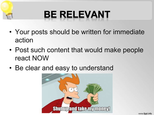 Tips for great facebook posts | PPT