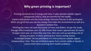 Tips for Green Printing | PDF
